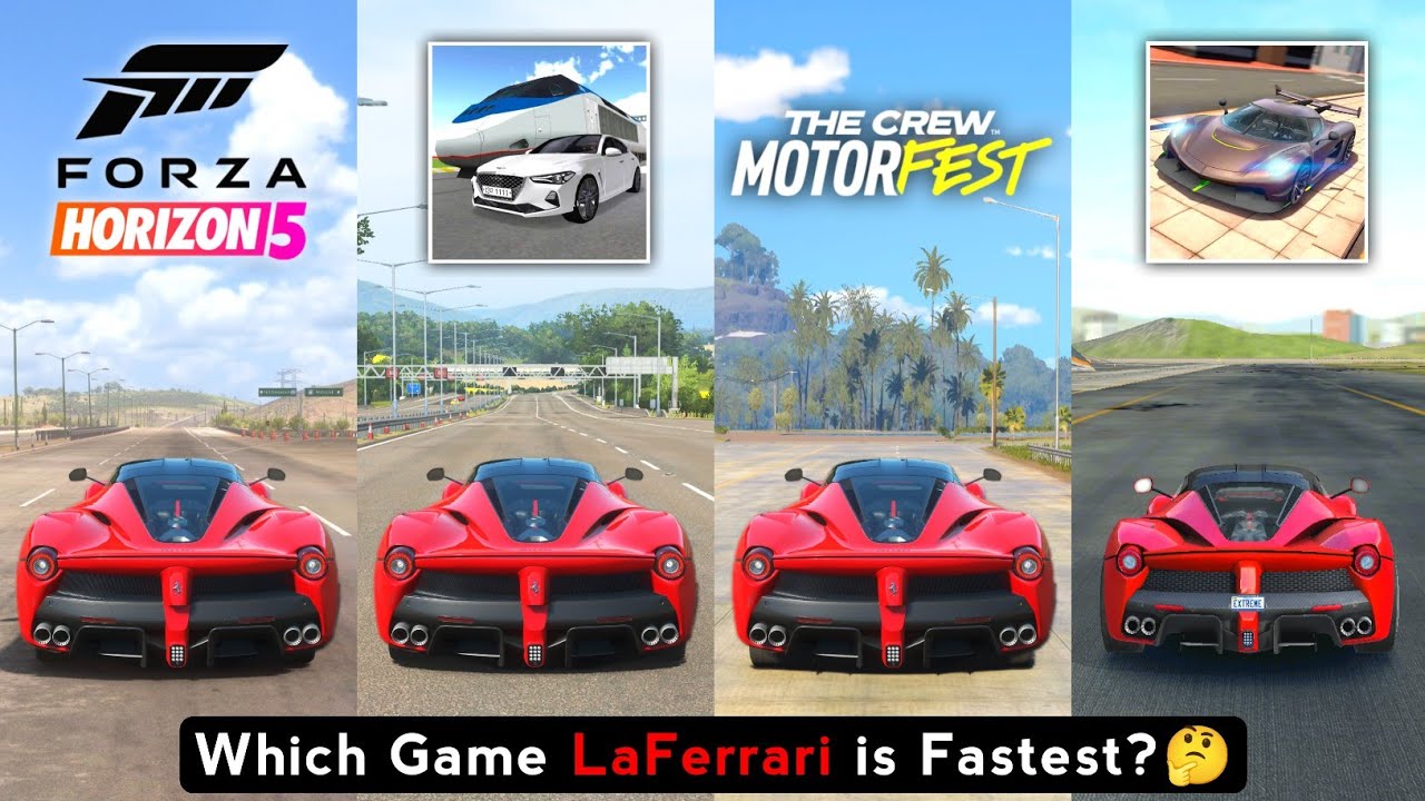 LaFerrari Top Speed in Forza Horizon 5, 3D Driving Class, The Crew ...