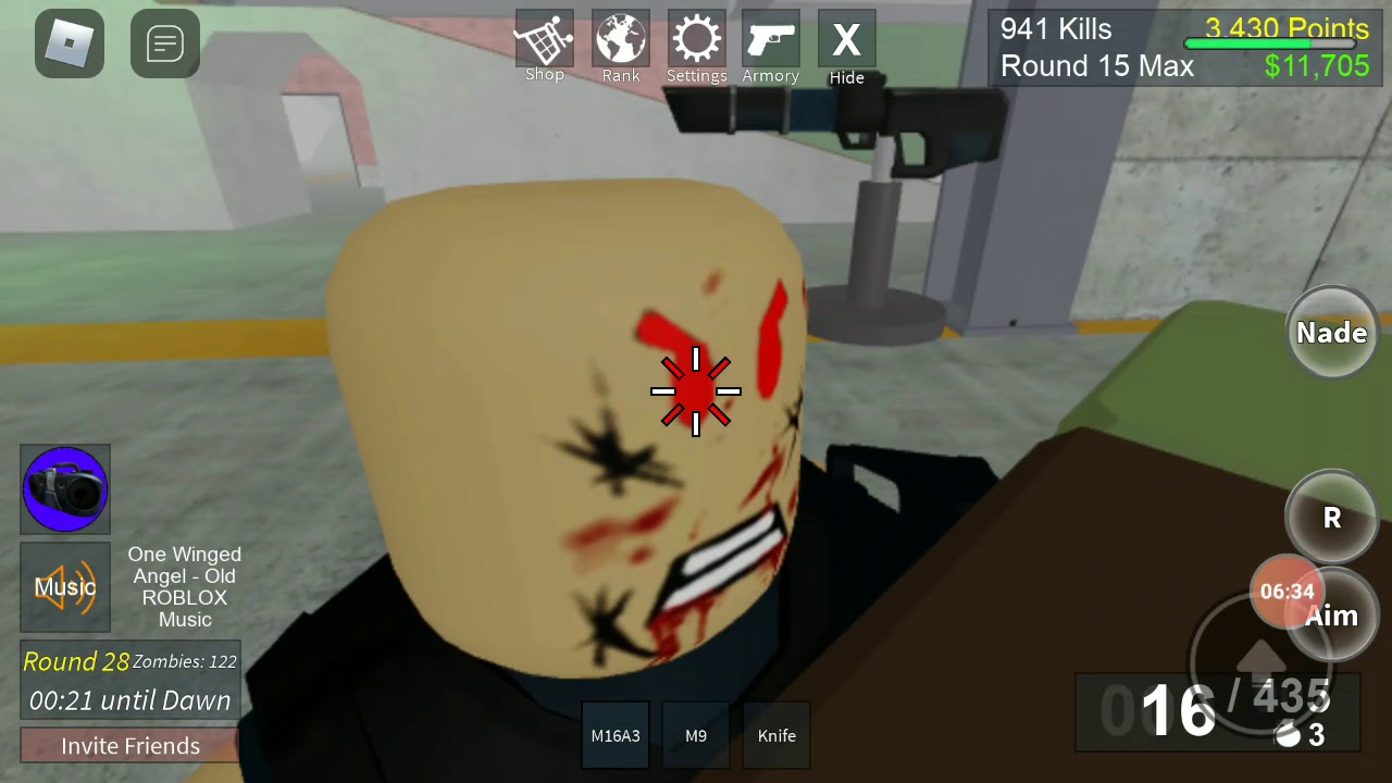 Playing a call of duty zombies game on roblox - YouTube