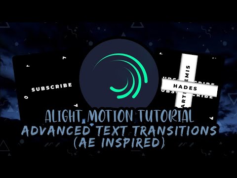 Alight Motion Tutorial #15: Advanced Text Transition | After Effects (AE) Inspired - YouTube