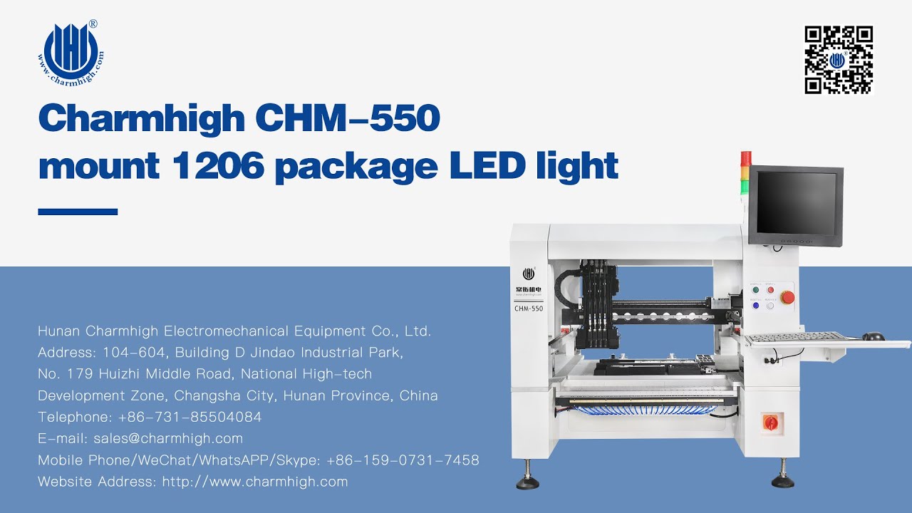 Charmhigh Pick and Place Machine --- CHM-550 mount 1206 package LED ...