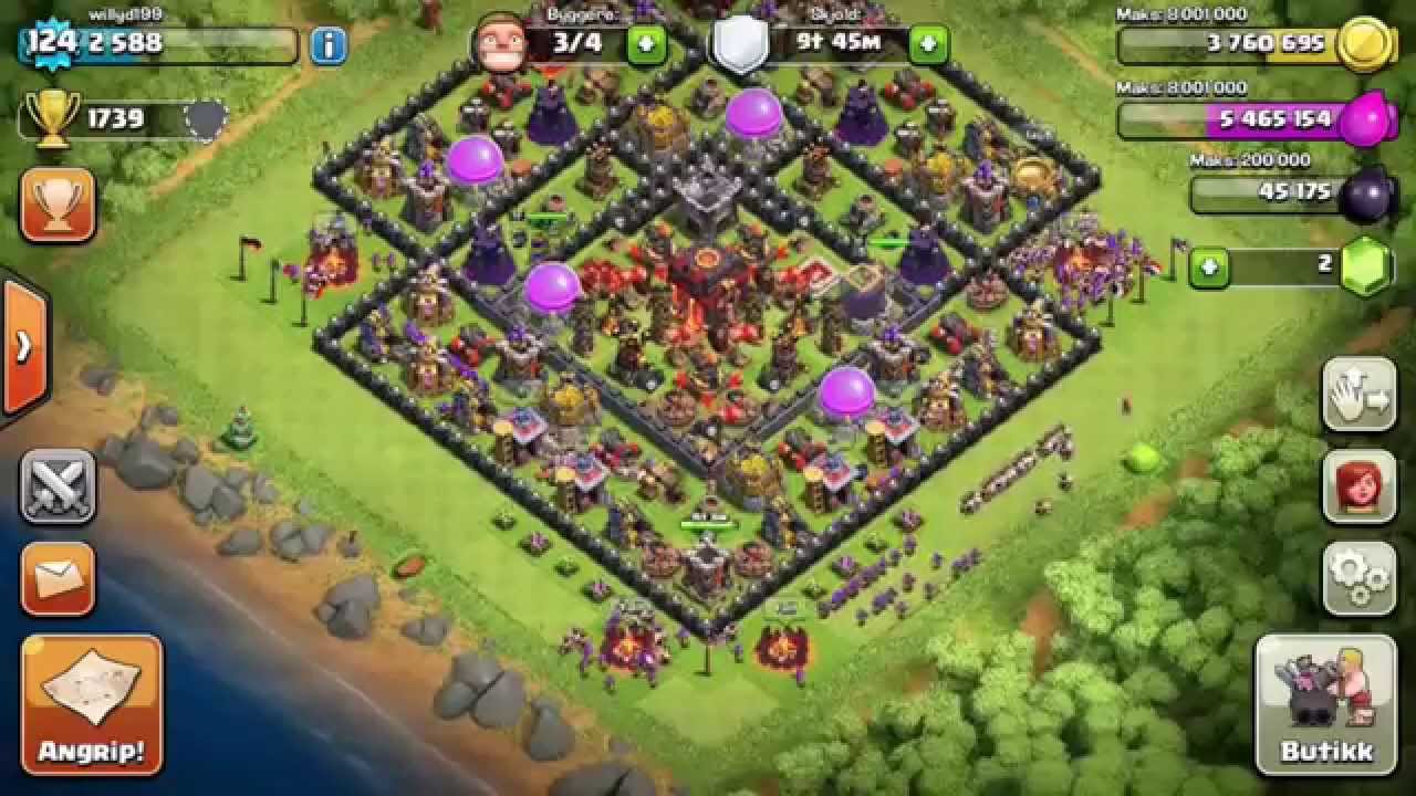 Clash of Clans- Awesome Champion's League TH 10 Trophy Base (Speed ...