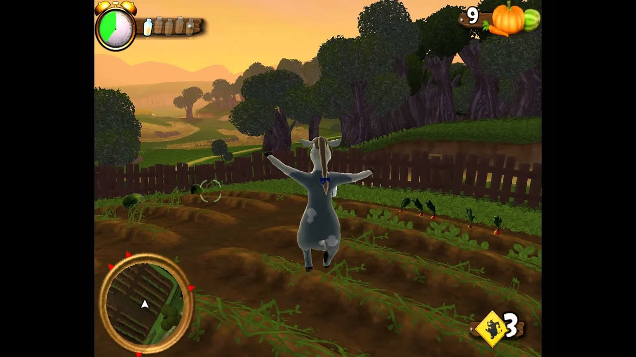 Barnyard (PC Game) - Vegetable Patch Defender - YouTube
