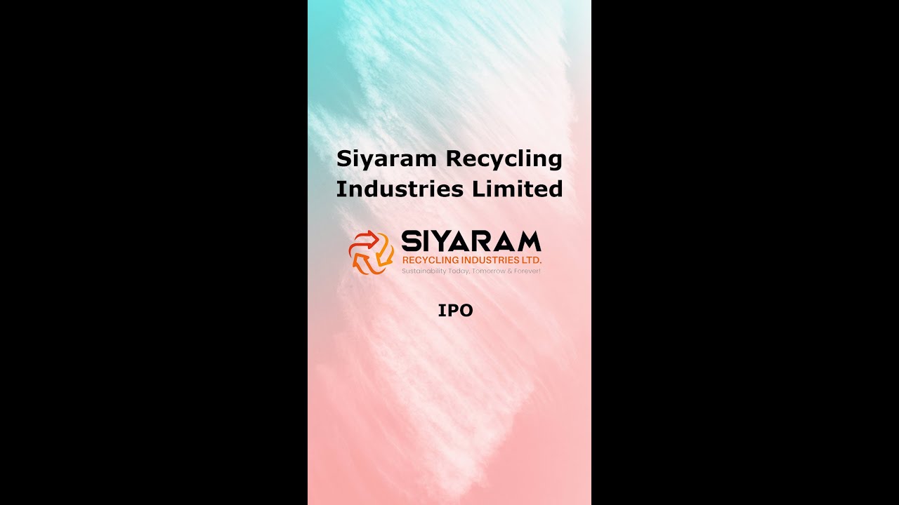 Siyaram Recycling Industries Limited - Upcoming SME IPO.. - YouTube