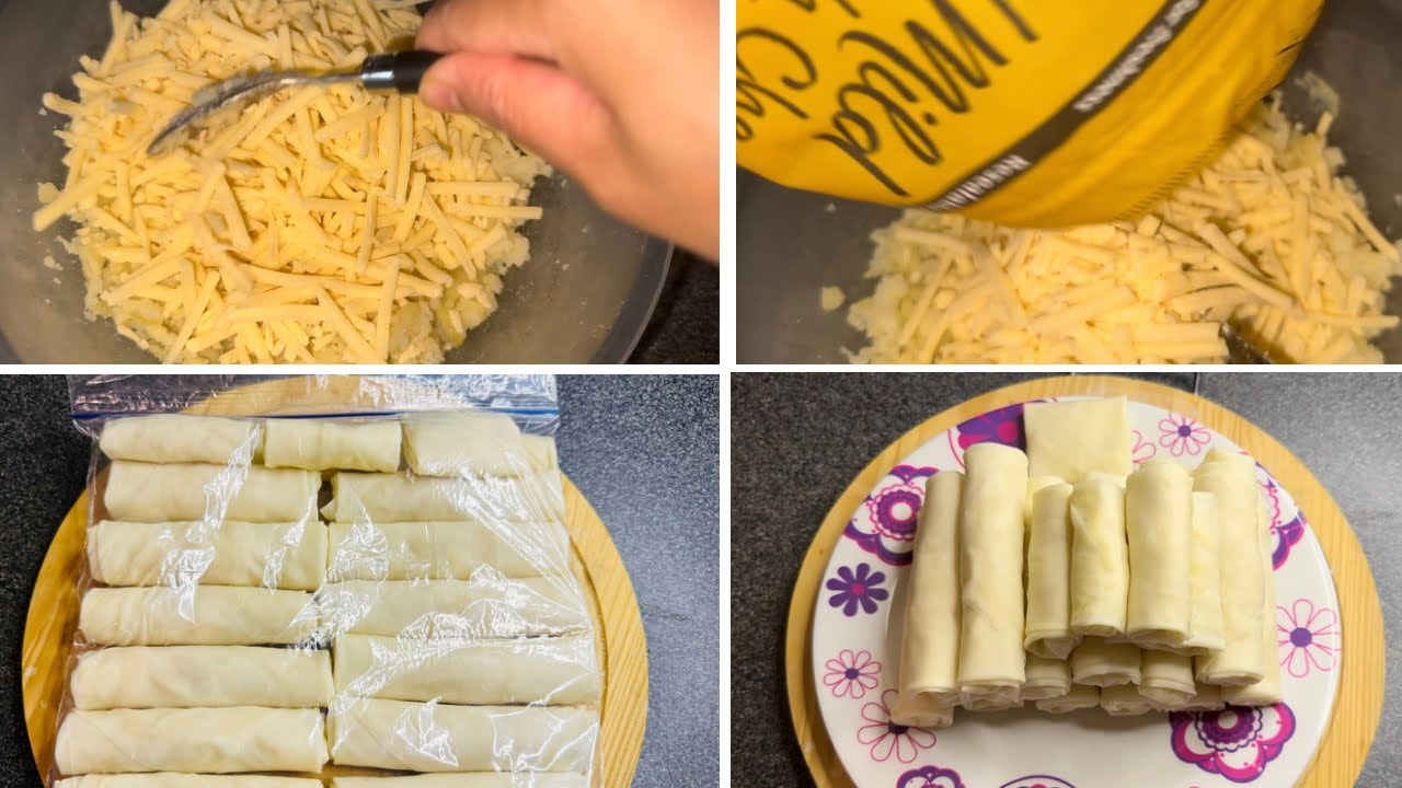 Cheese and potatoes spring rolls || Ruksana Vlog’s Uk #springroll - YouTube