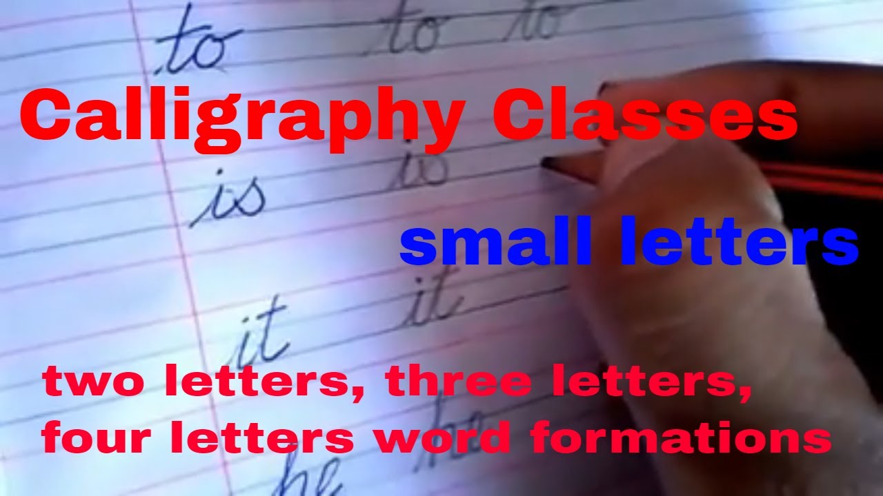 Calligraphy Classes | Small letters | Calligraphy Classes two letters ...