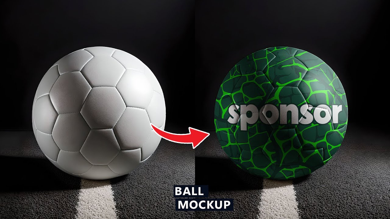 How to make Ball Mockup in Photoshop Tutorial for beginners - YouTube