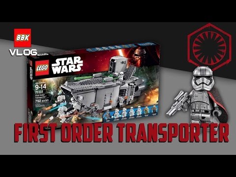 LEGO Star Wars First Order Transporter 75103 Speed Build Unboxing ...