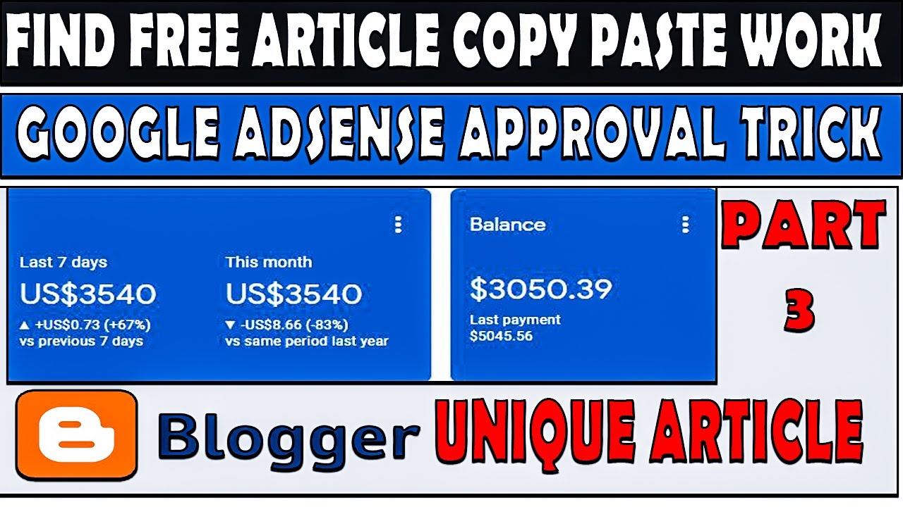 How to Create Unique Article | Copy Paste work on blogger | create blog ...
