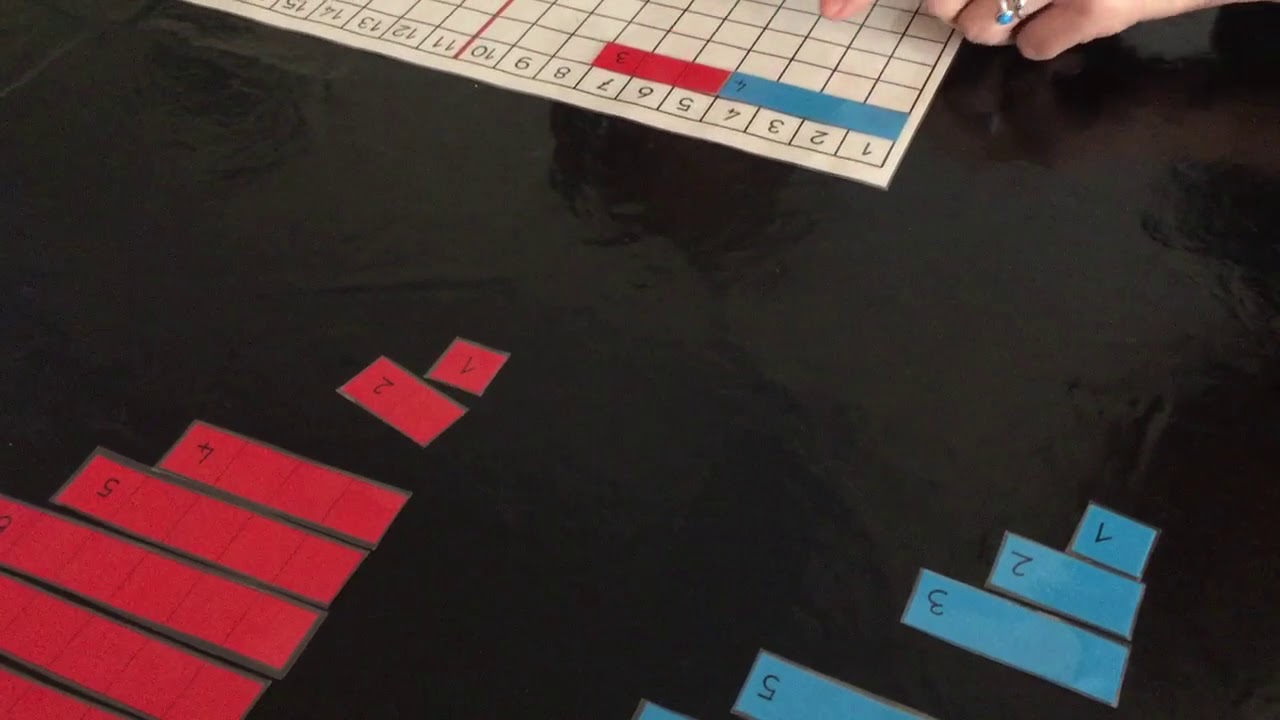 Le tableau d'addition Montessori (2) - YouTube