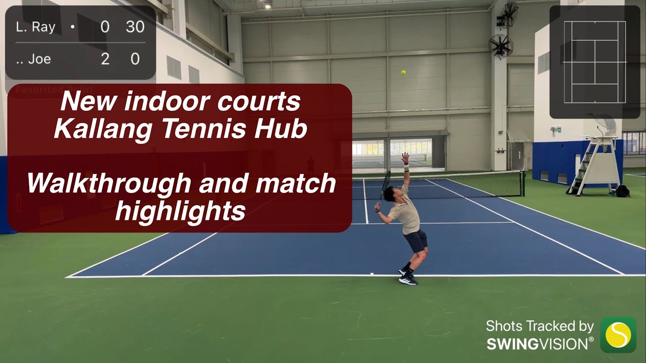First day at the new indoor courts at Kallang Tennis Hub - YouTube
