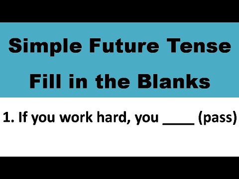 Simple Future Tense : Fill In The Blanks : English Grammar - YouTube
