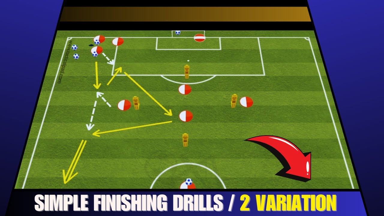 Simple Finishing Drills Soccer / Football / 2 Variation - YouTube
