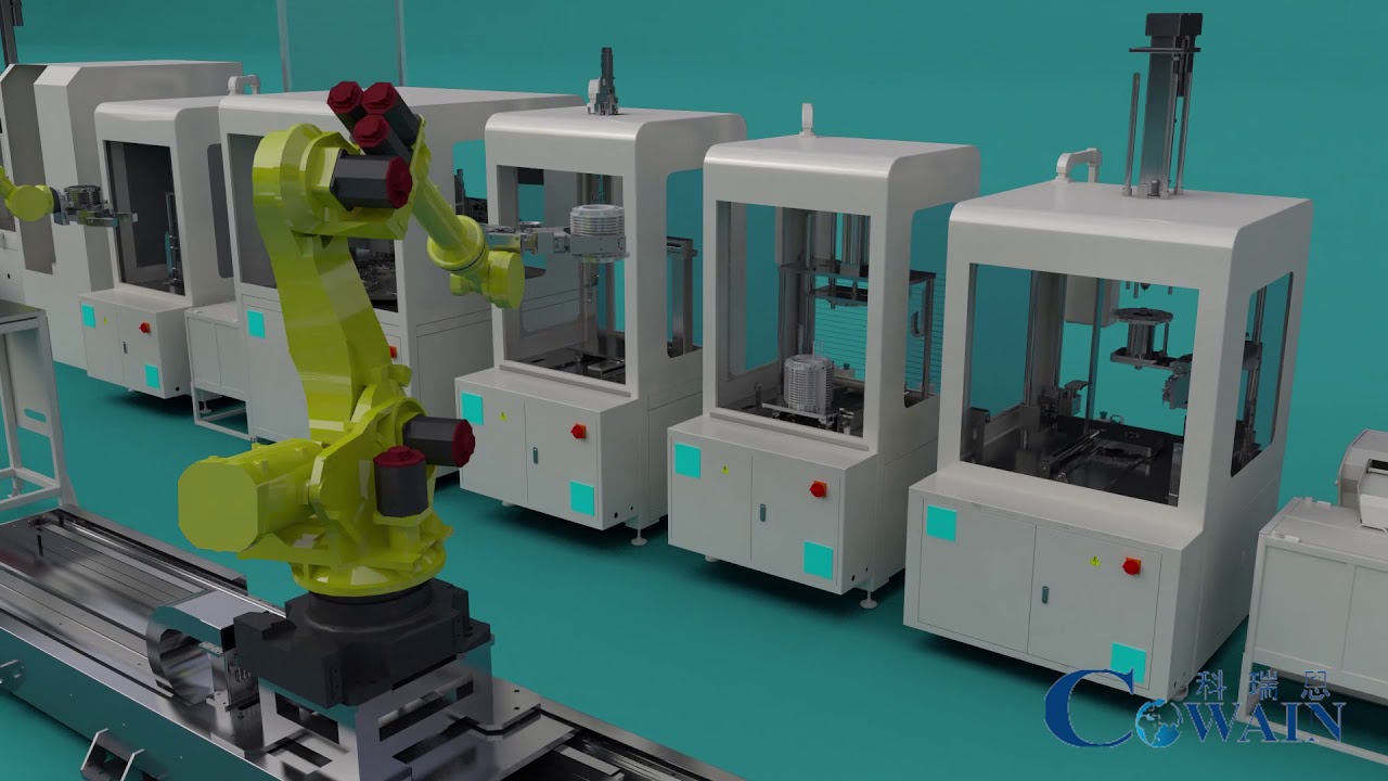 Electric Vehicle Driving Assembly - Fully Automated Assembly Line - YouTube