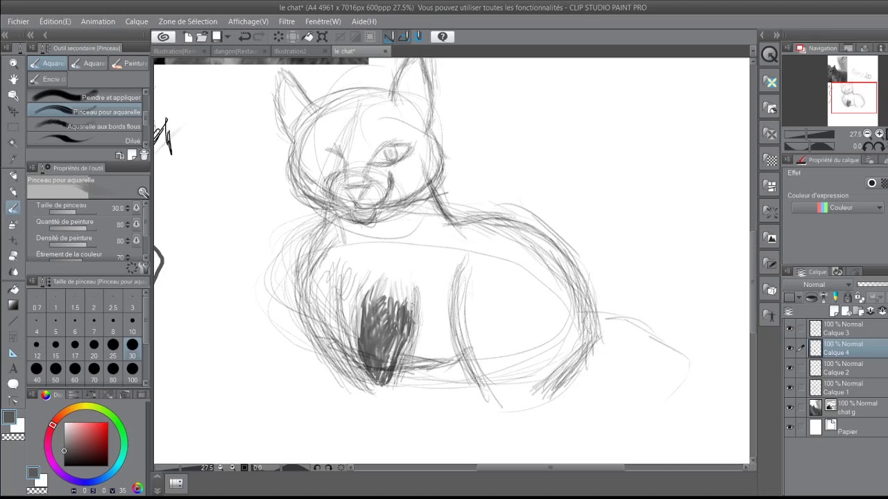 cat cartoon- SpeedPaint - YouTube