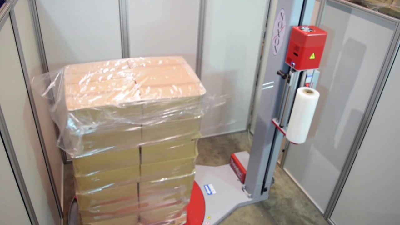 HK-Verpackung Palettenwickler Noxon Freesby T12 - YouTube