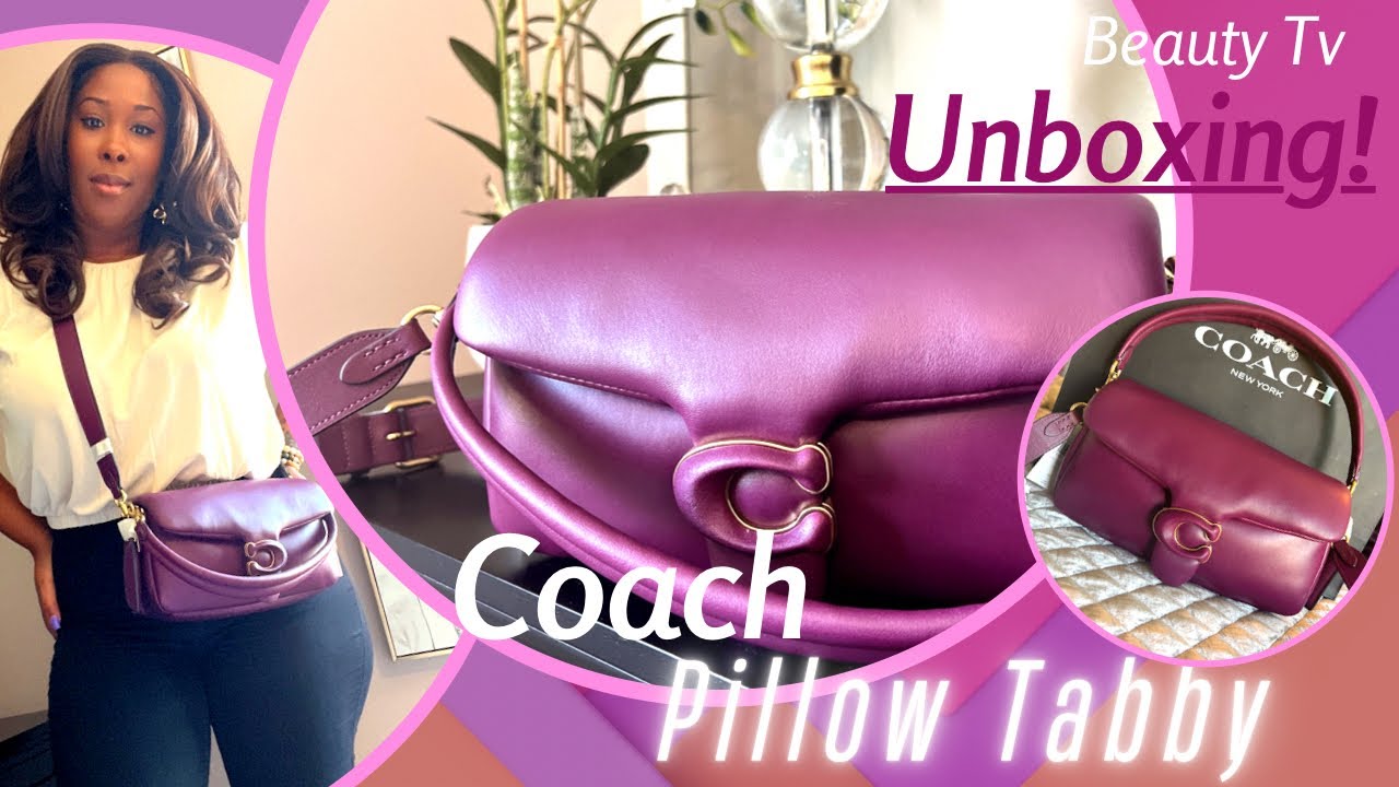 Coach Pillow Tabby Unboxing Review +Mod Shot - YouTube