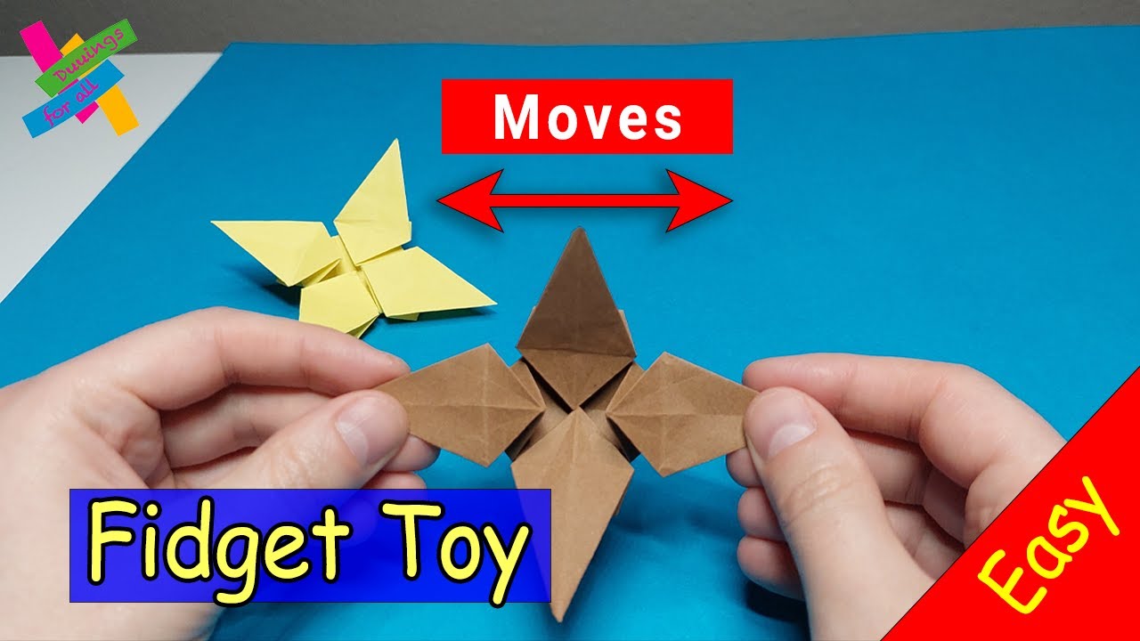 Origami FIDGET TOY | TikTok toy | DIY | How to make paper fidget easy ...