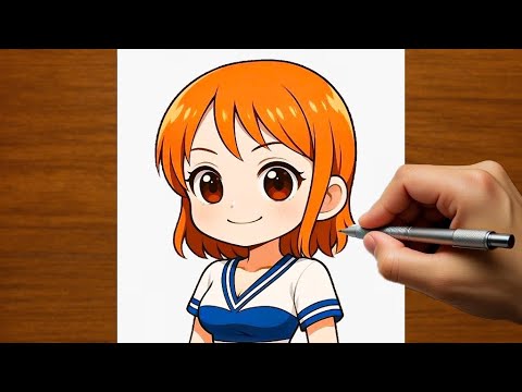 How to Draw Nami Step by Step | One Piece Tutorial for Beginners - YouTube