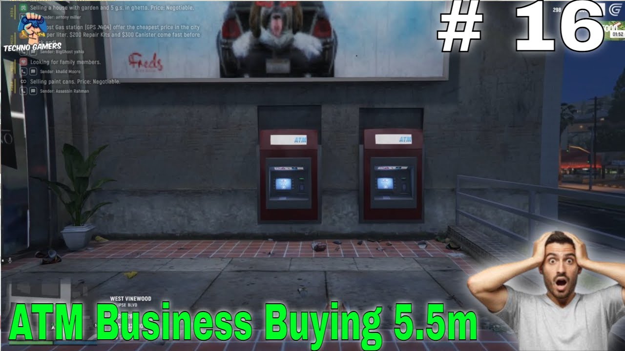GTA 5 Grand RP || I Bought ATM Business Buying 5.5m || #grandrp #gta5 # ...