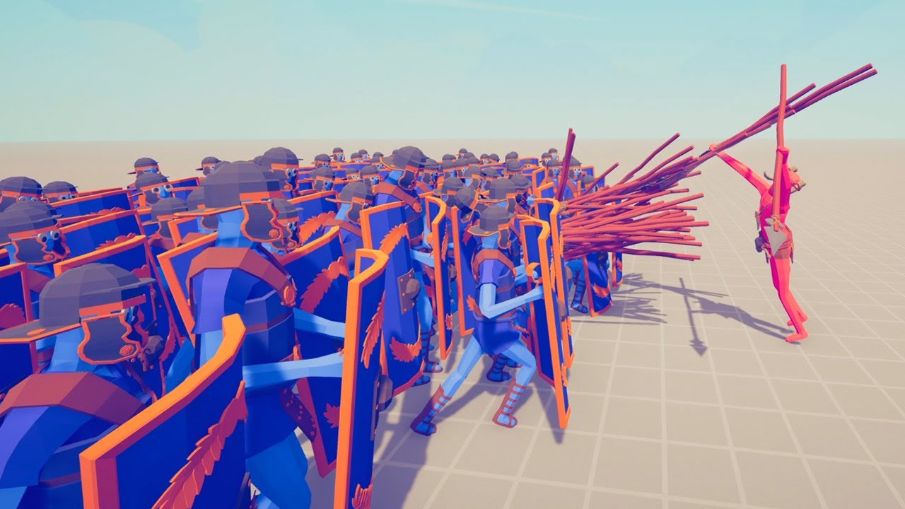 SPEAR GOD vs SHIELD WALL - Totally Accurate Battle Simulator TABS - YouTube