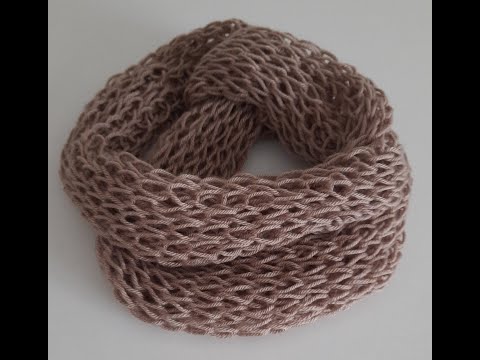 ÖNCE ÖR SONRA SÖK BOYUNLUK MODELİ (Yarım Yumak İple Boyunluk Yapımı)