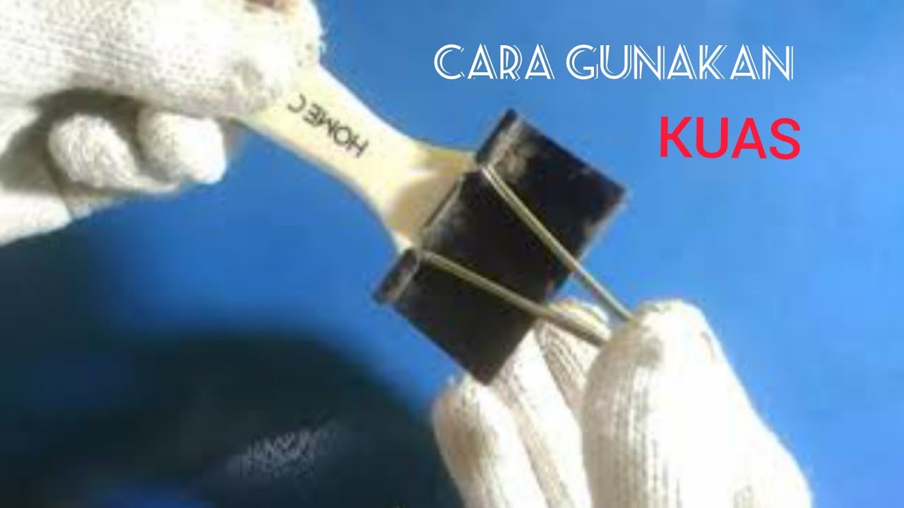Cara finishing cat kayu menggunakan kuas secara manual - YouTube