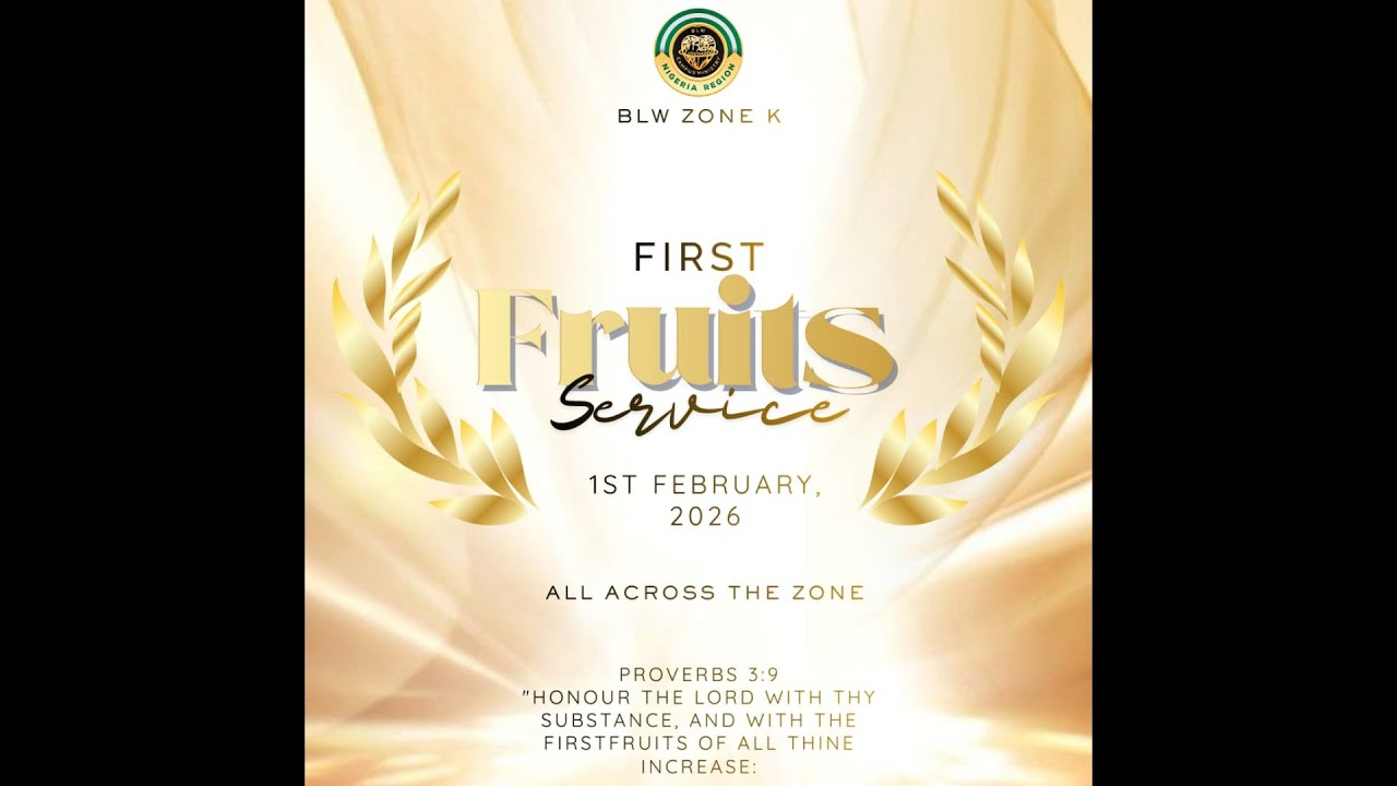 First Fruits Service with Pastor Kelvin || 1st February, 2026 - YouTube