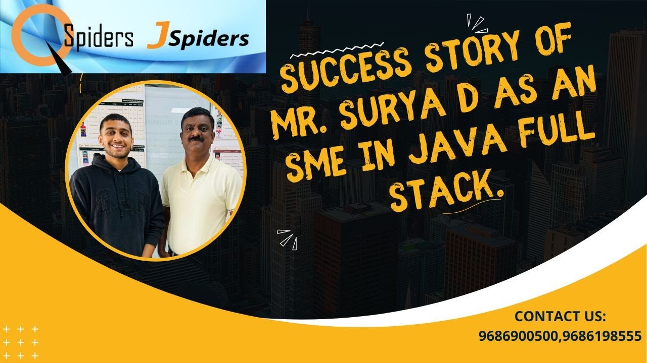 The success story of MR. Surya D as an SME in java full stack. - YouTube