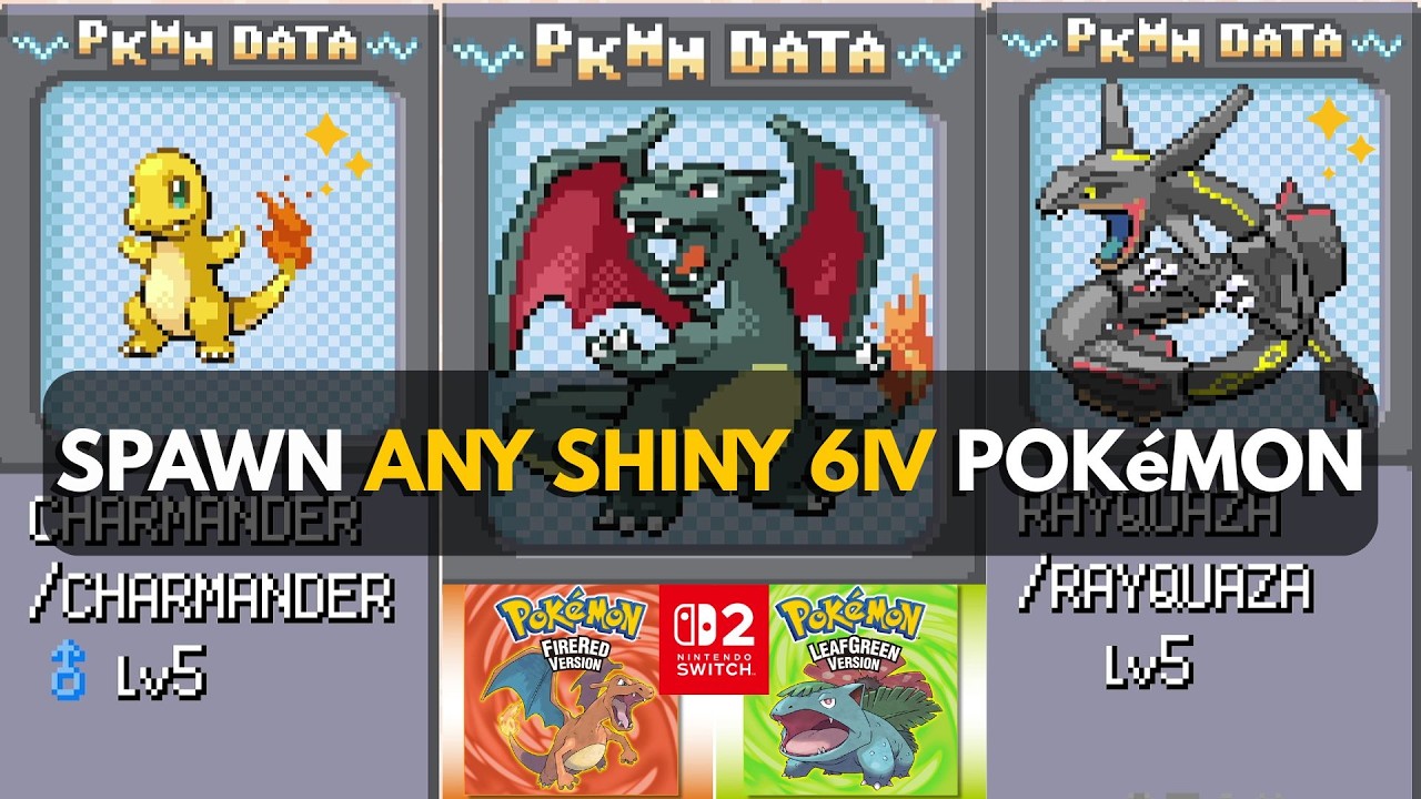 GET ANY SHINY 6 IVs POKéMON (ACE GUIDE) in POKéMON FIRE RED/LEAF GREEN ...