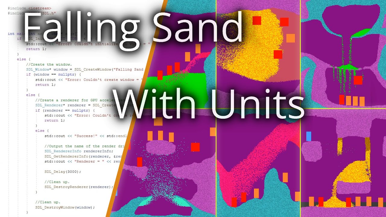 Falling Sand Platformer Game Course Intro - YouTube