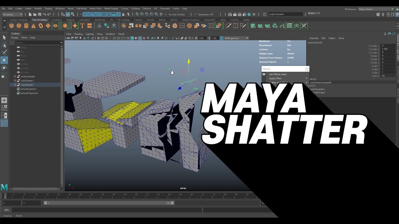 #maya #shatter - YouTube