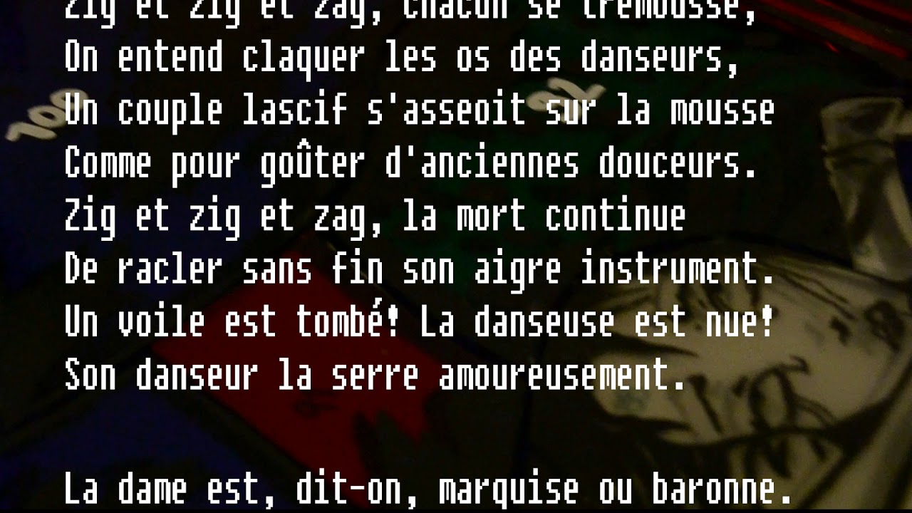 Poème Danse Macabre - YouTube