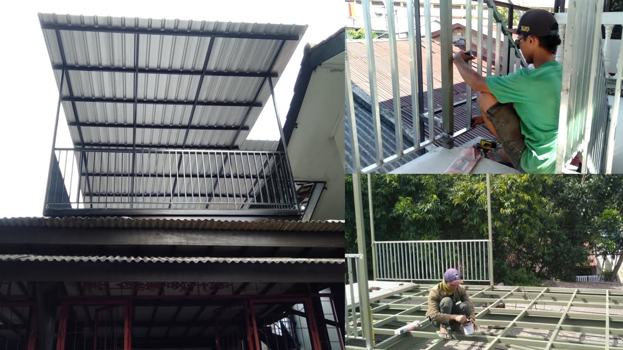 Pembuatan Rooftop diatas Garasi - YouTube