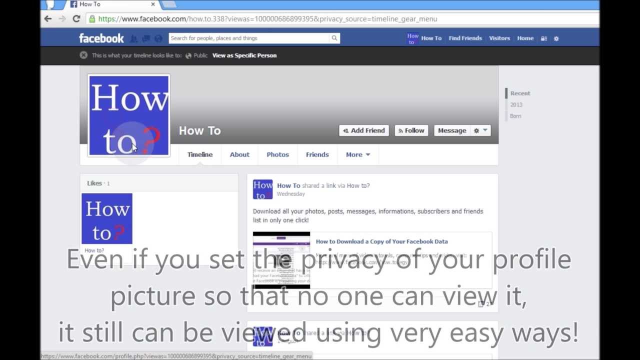 How to Block Profile Picture Viewer (Facebook) - YouTube