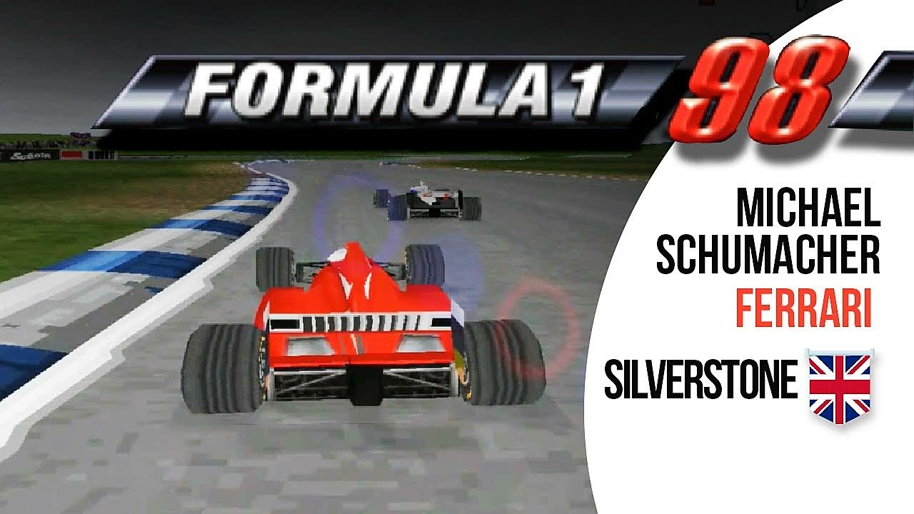 F1 98 ps1 gameplay: Silverstone - Michael Schumacher (Hard) - YouTube