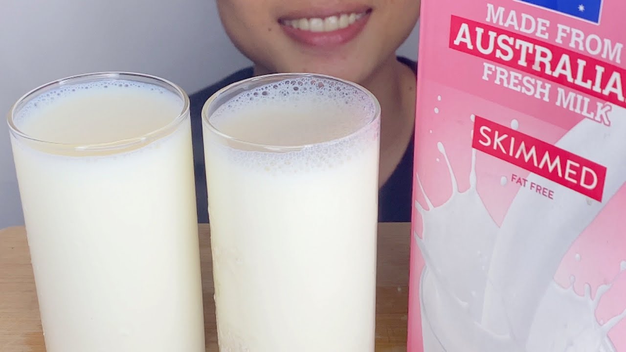 ASMR Drinking Australian Fresh Milk 🥛, Drinking Sound - YouTube