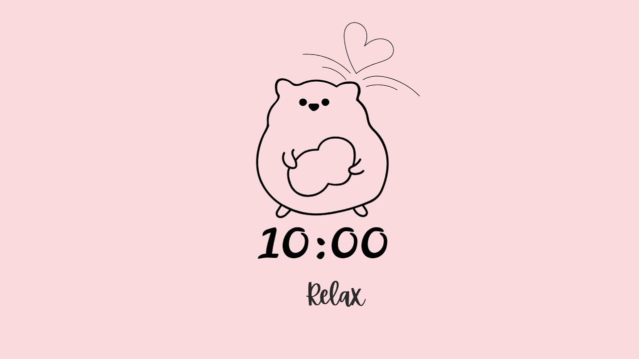 10 Minute Timer – Soft Pink | Aesthetic Focus Timer for Calm ...