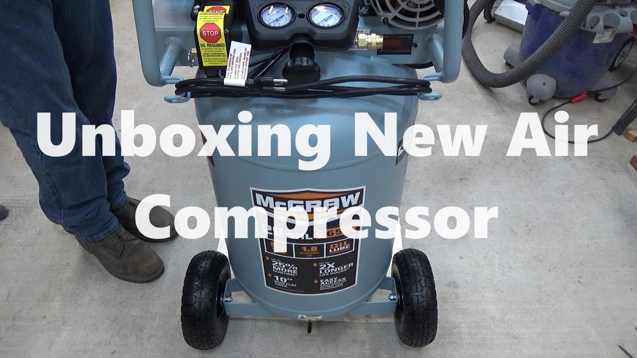 More AIR - Less Noise!! - MCGRAW 29 Air Compressor - Set up and Testing ...