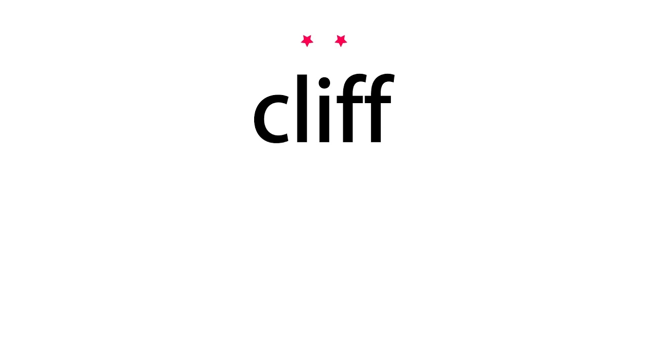 How to pronounce cliff - Vocab Today - YouTube