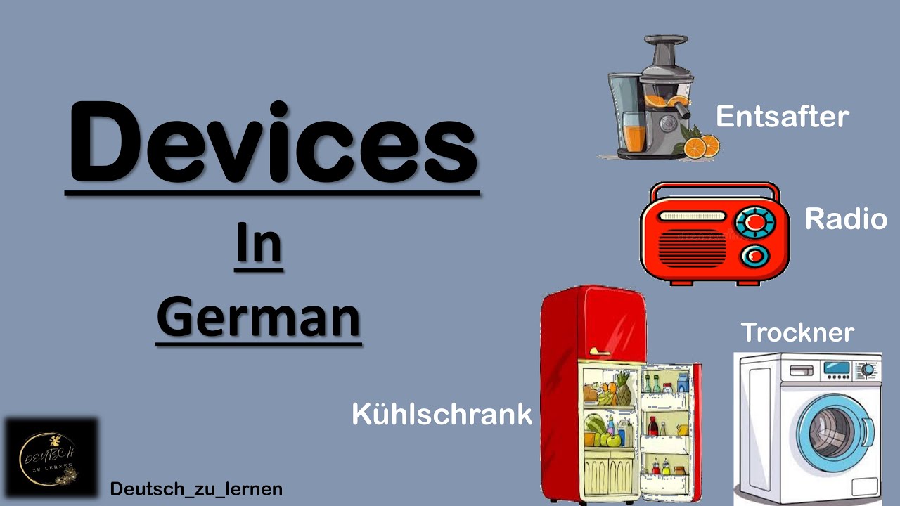 Learn German | devices | Geräte | German vocabulary | German for ...