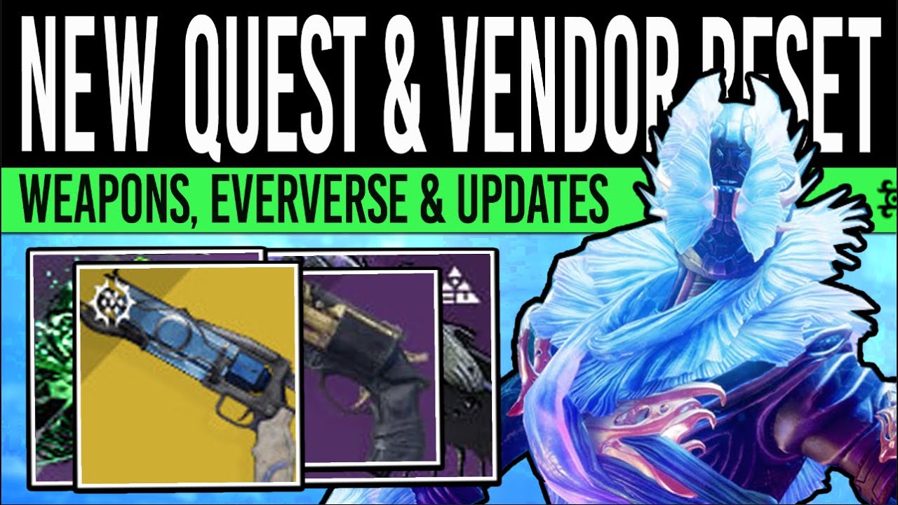 Destiny 2: NEW VENDOR WEAPONS & EVERVERSE LOOT! New QUEST, Eververse ...