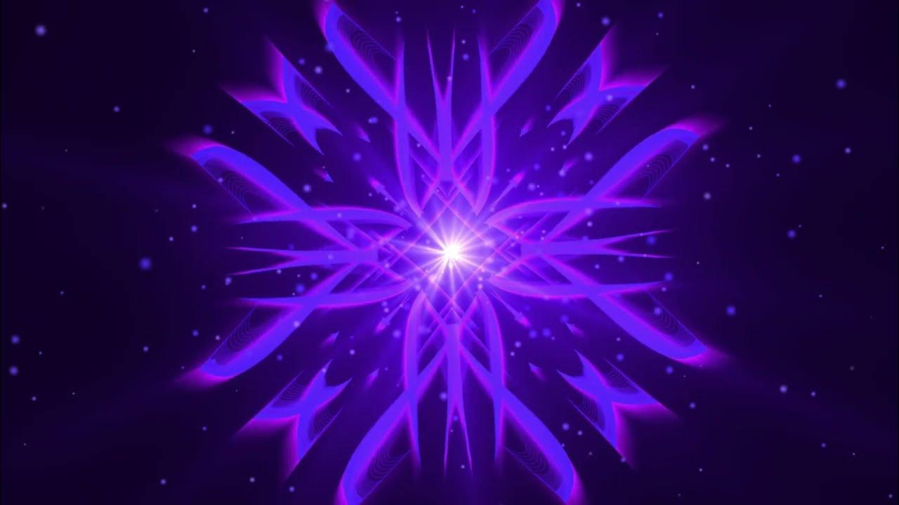 Looped purple background with luminous pattern. - YouTube