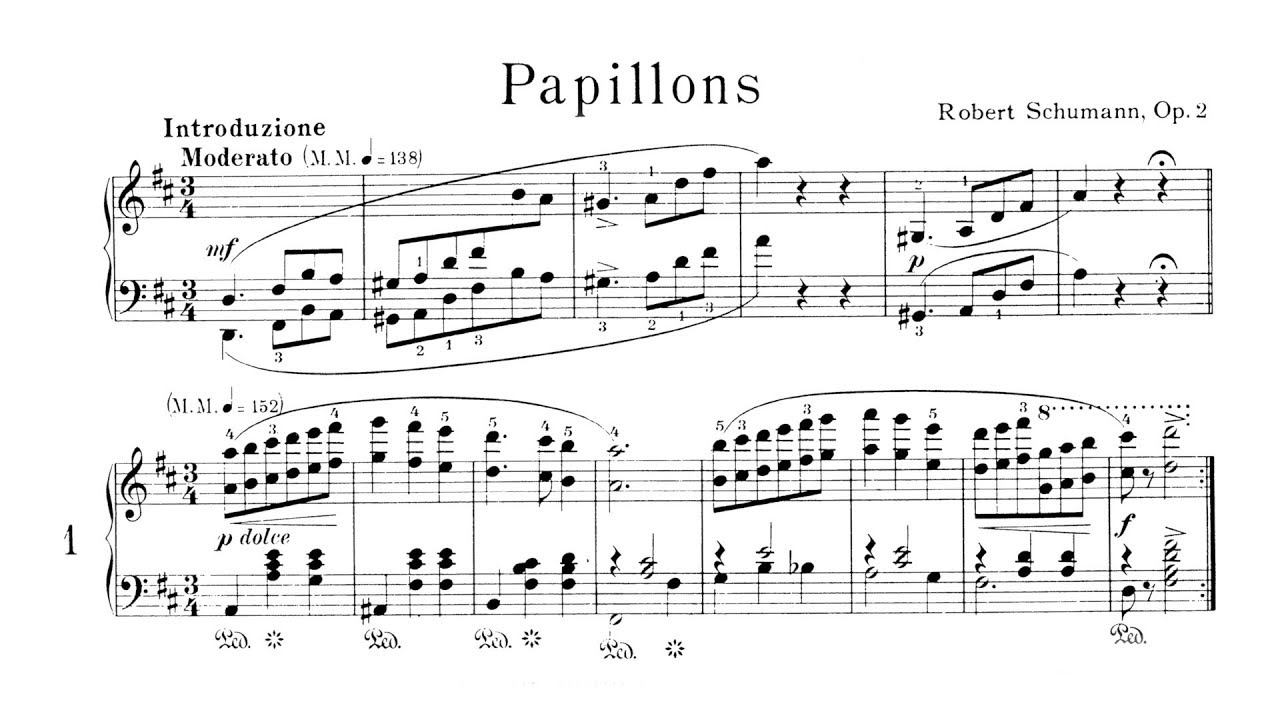 Schumann “Papillons” Version 2 - P. Barton FEURICH piano - YouTube