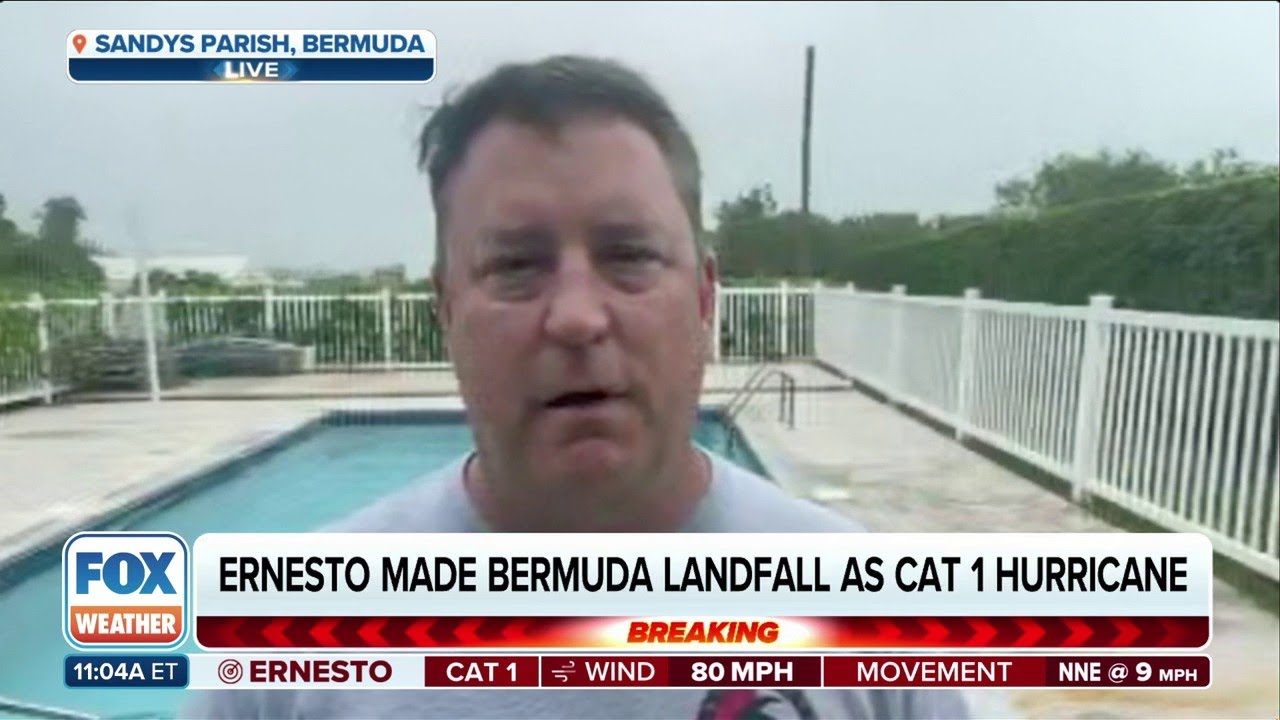 FOX Weather Storm Tracker In Bermuda Talks About Going Through Eye Of ...
