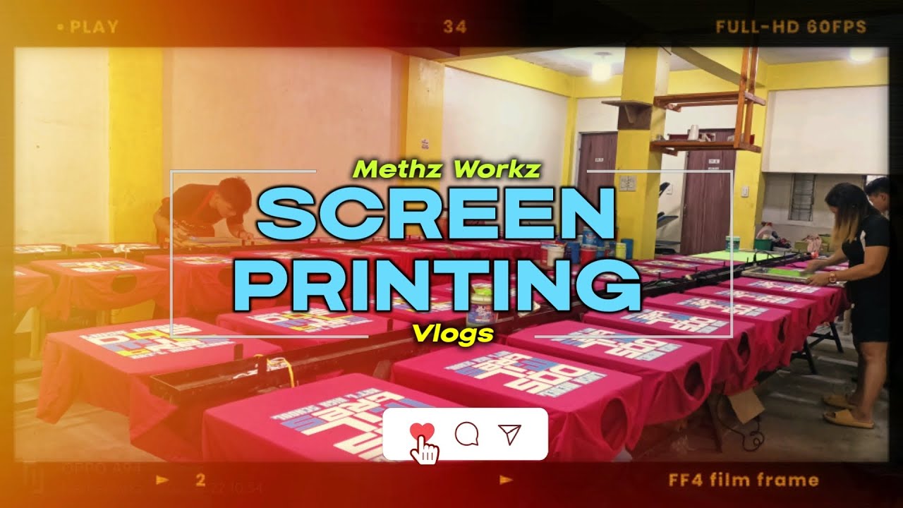 SCREEN PRINTING VLOGS | Methz Workz - YouTube