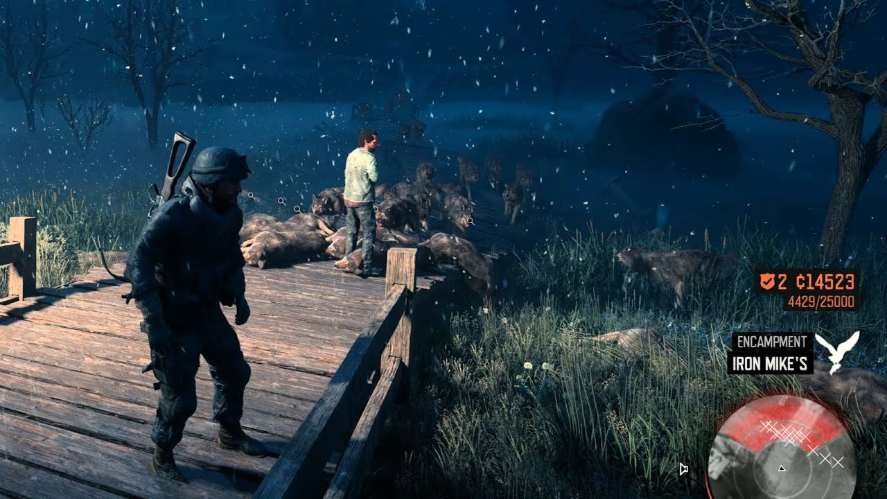 Days Gone - How Lost Lake camp handles a swarm of wolves - YouTube