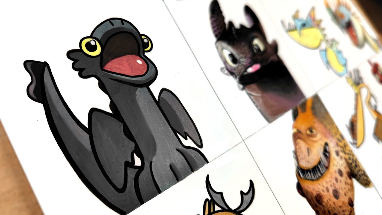 Funny Toothless Dragon Drawings