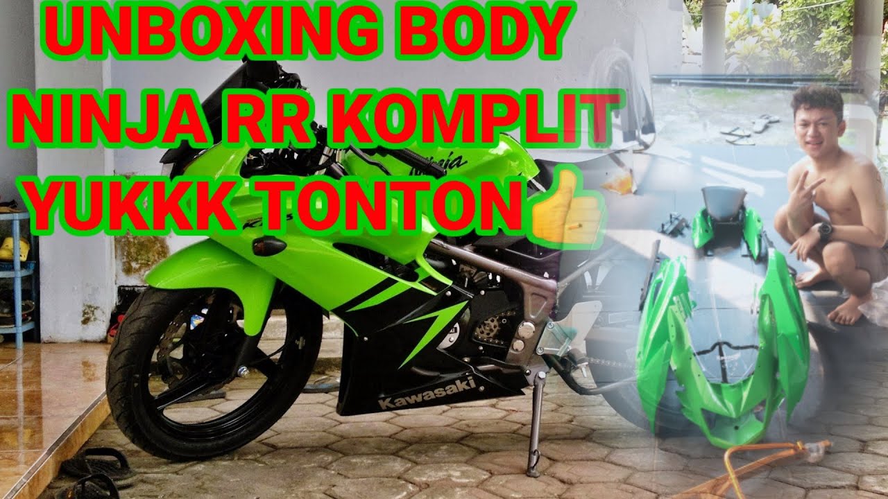 UNBOXING BODY NINJA RR KOMPLIT #NINJARR #MOTORNINJA - YouTube