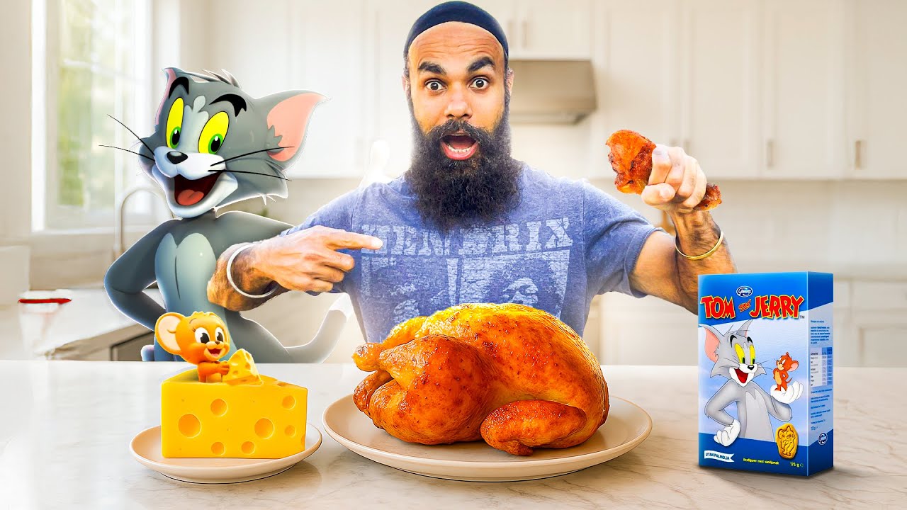 Eating ONLY TOM AND JERRY FOOD - YouTube