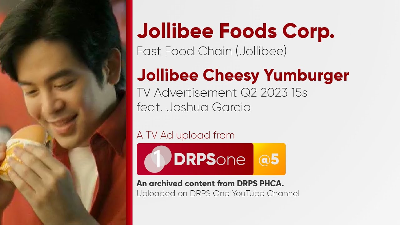 Jollibee Cheesy Yumburger TV Ad 2H 2023 15s with Joshua Garcia ...